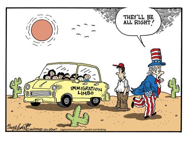American Immigration Political Cartoons