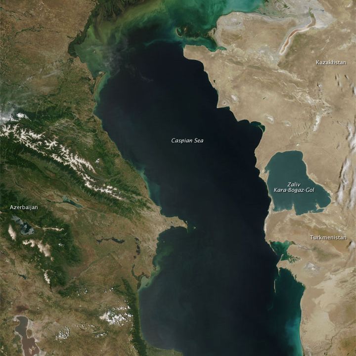 Caspian Depression Map