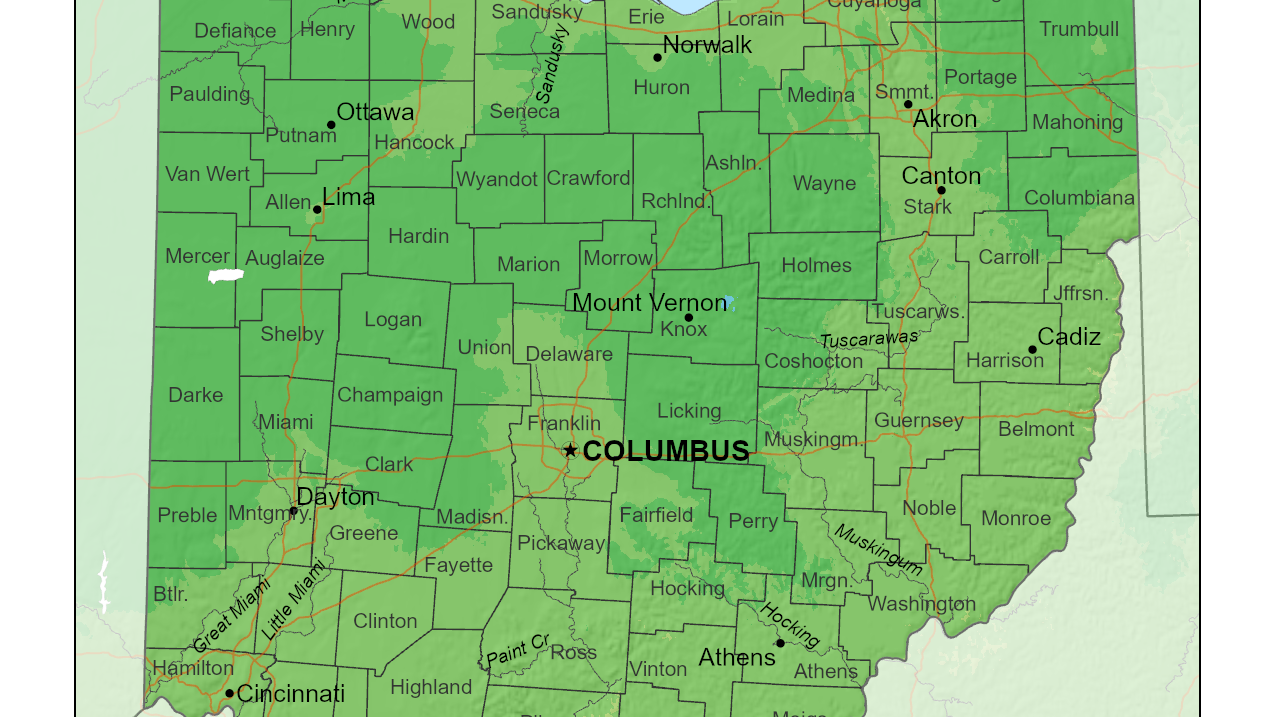 Mapa De Zonas De Rusticidad De Plantas De Ohio