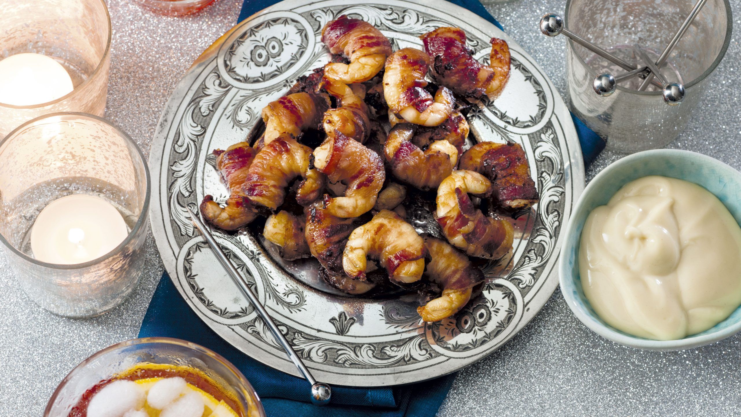 Pancetta Wrapped Prawns Recipe Shrimp With Crispy Pancetta, Tomatoes