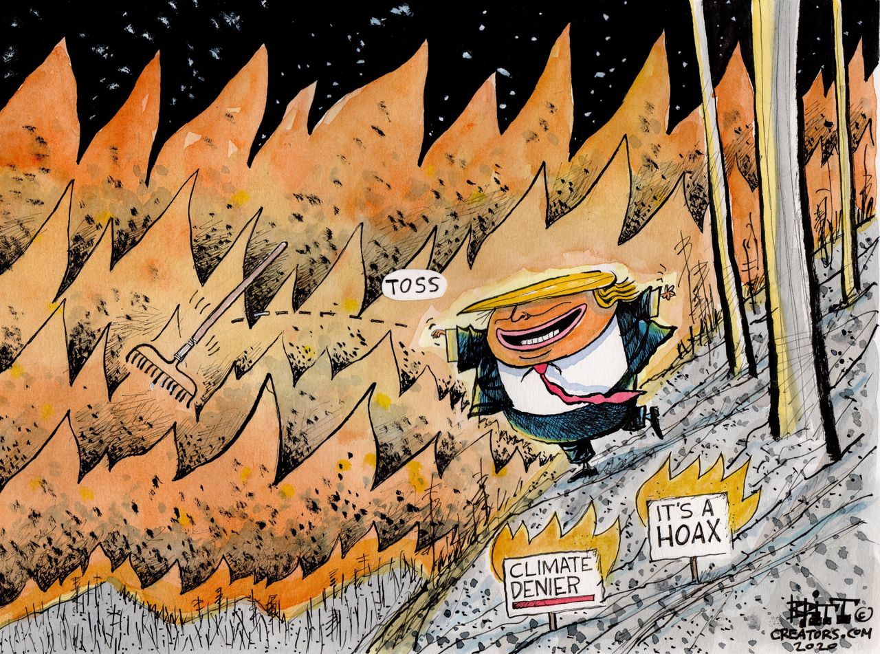 5 scathing cartoons about the politics of wildfires | The Week