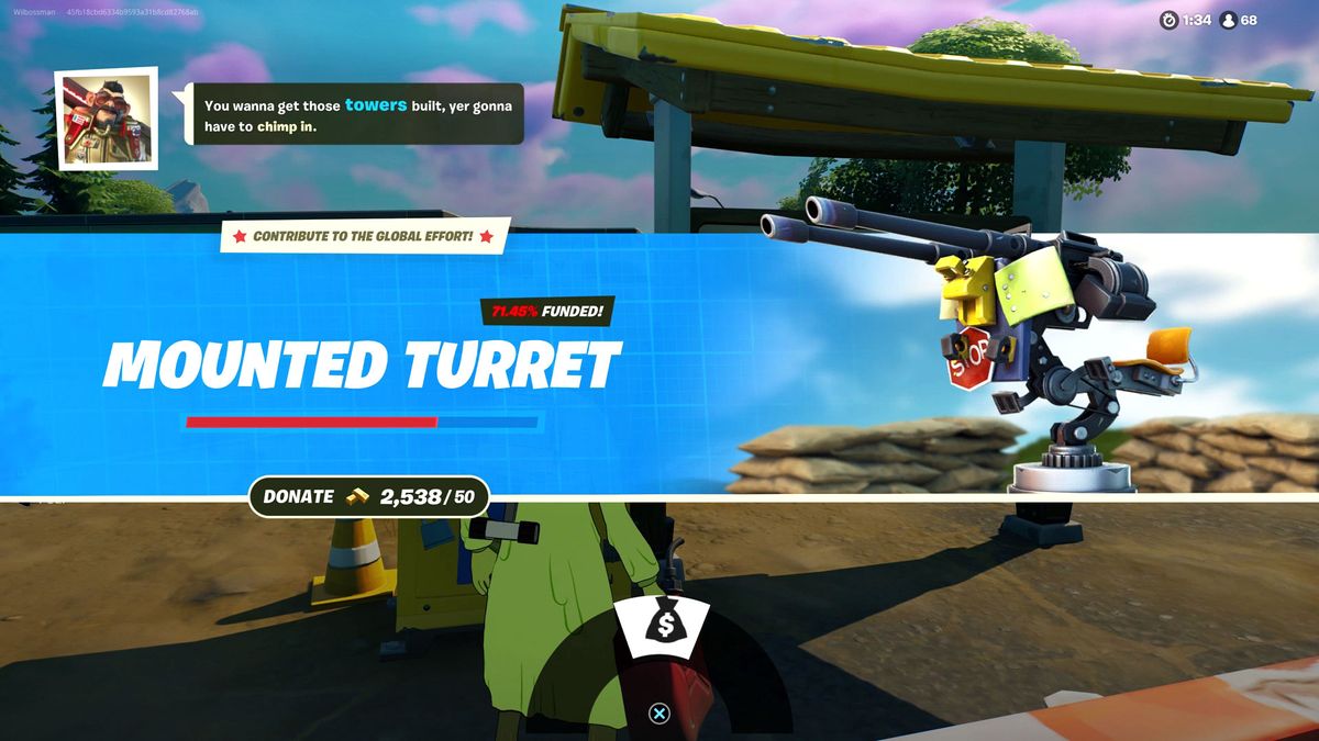 Where are Fortnite Turret Donation Boards and how to use them | GamesRadar+