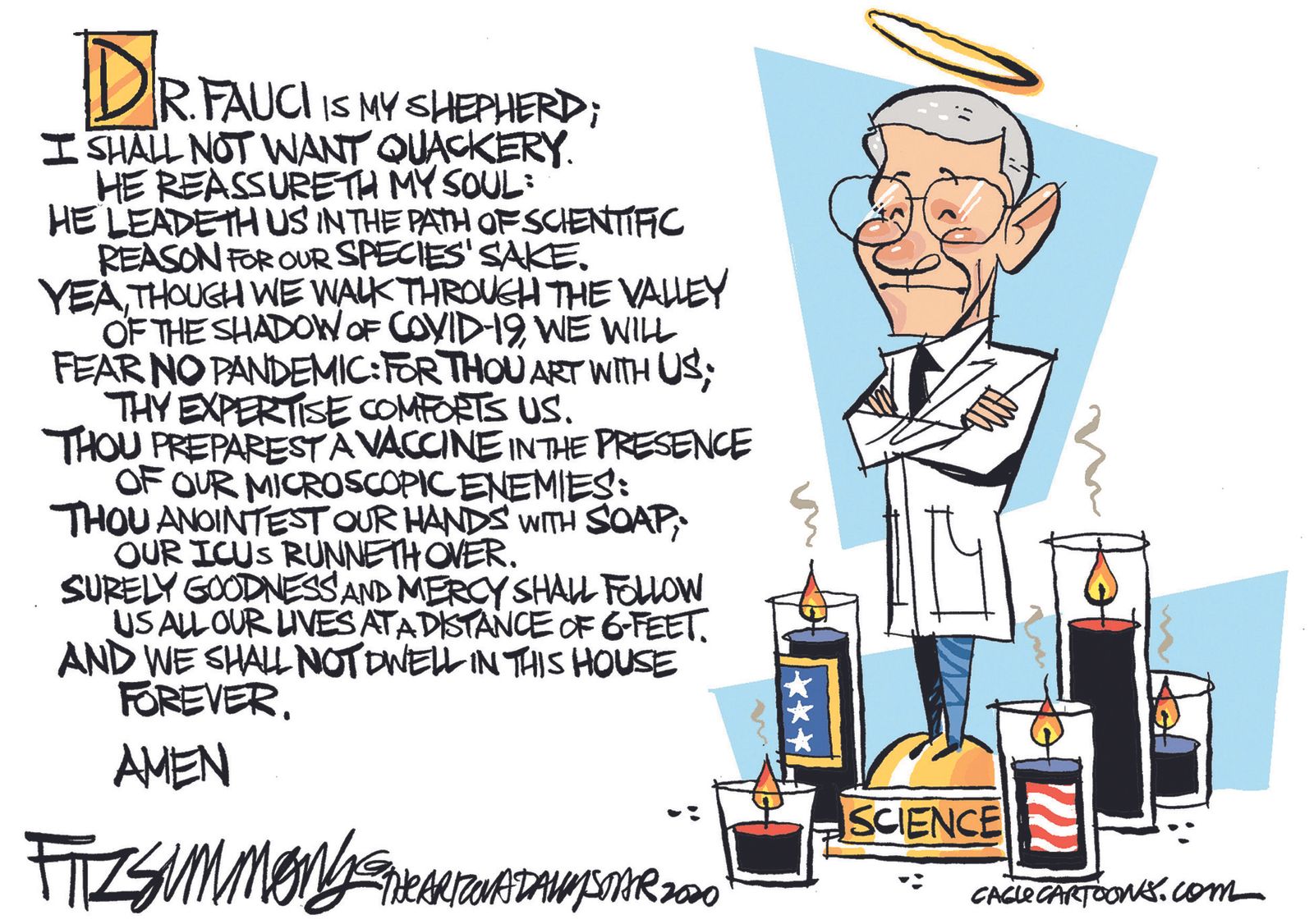 Editorial Cartoon U.S. Fauci Trump coronavirus | The Week