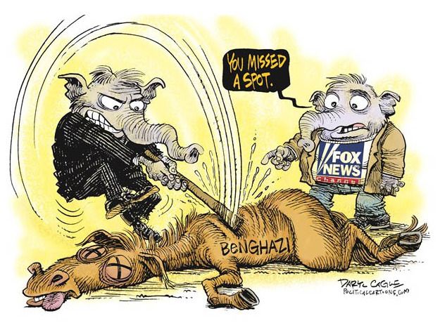 Political Cartoon Fox News Benghazi The Week