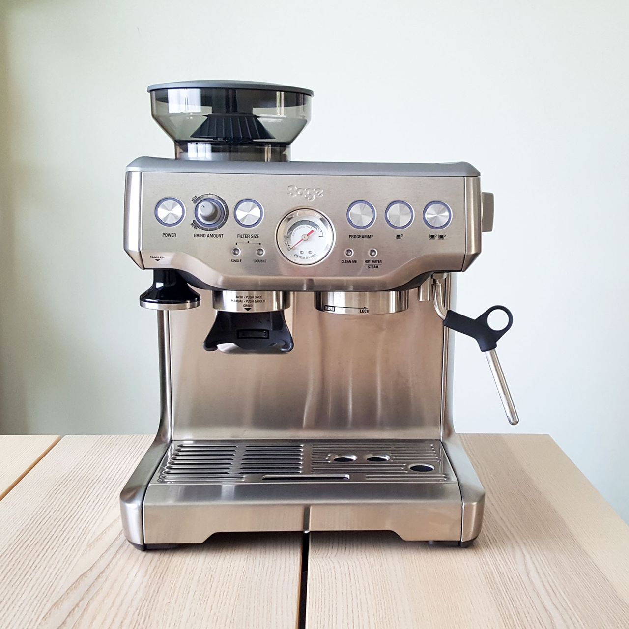 Sage The Barista Express BES875UK Espresso Coffee Machine review ...