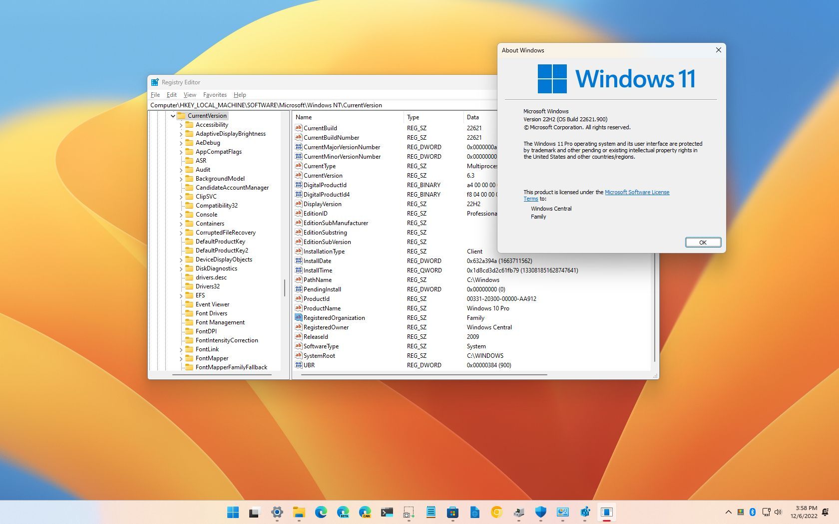 How to change owner and organization details on Windows 11 | Windows ...