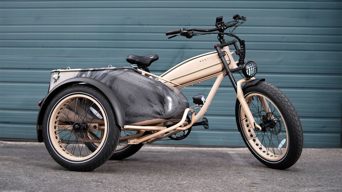 MOD BIKES brings vintage cool back with limited-edition Sahara E-bike, complete with a sidecar | T3