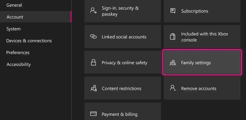 How to set up Xbox Family Settings on Xbox One, Xbox Series X|S ...