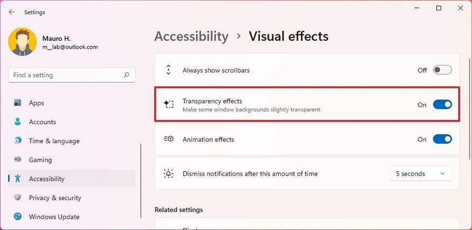 How to disable transparency effects on Windows 11 | Windows Central