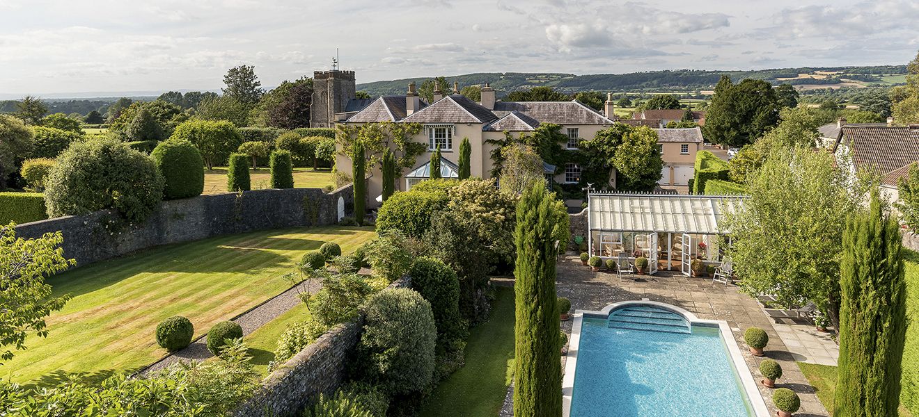 The charming former rectory built to classic Georgian proportions ...