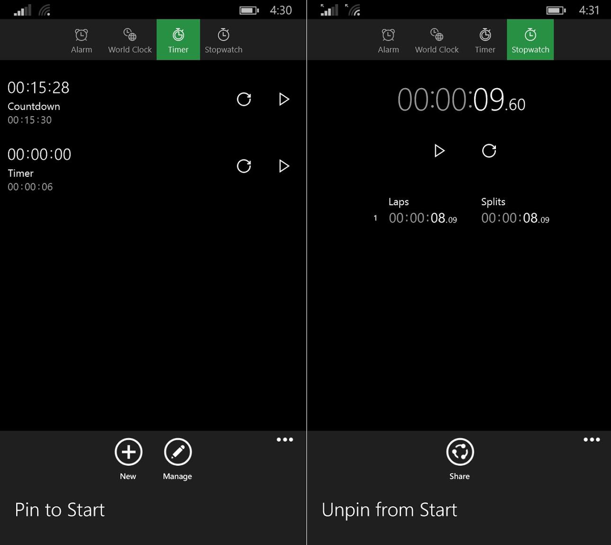 Windows 10 for phone and actionable-notifications in the new Alarms app ...