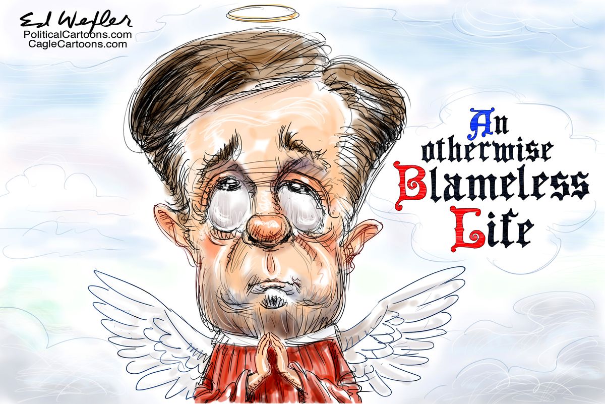 Political Cartoon U.S. Paul Manafort sentencing angel | The Week