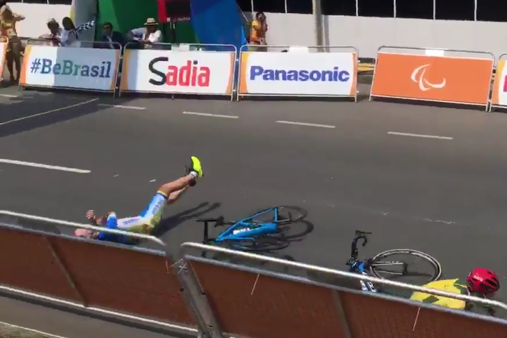 Finish-line crash sees Paralympic road race leaders miss out on medals ...