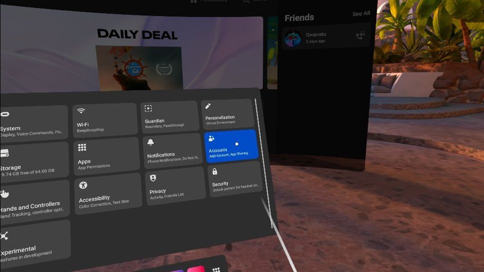 How to use multiple accounts and app sharing on the Oculus Quest 2 ...