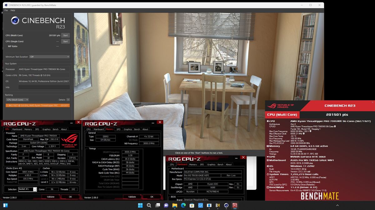 Subzero AMD Threadripper Pro 7995WX smashes Cinebench world records ...