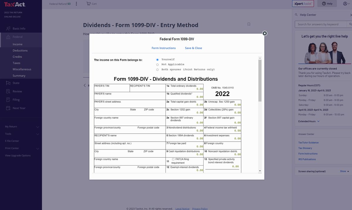 TaxAct Deluxe review: Tax pro help for everyone | Tom's Guide