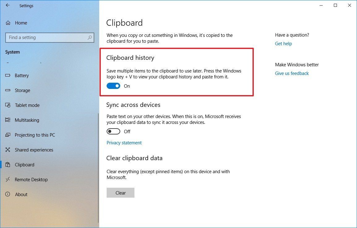 How to use the new clipboard on Windows 10 October 2018 Update ...