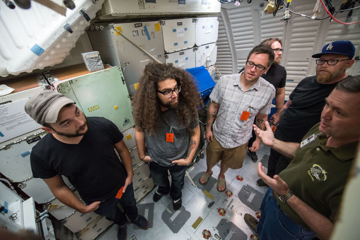 Rockers Coheed and Cambria Explore Space Tech at NASA JSC: Gallery | Space