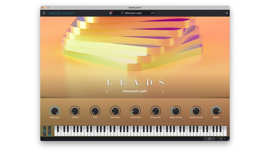 Analog Lab Play is a free Arturia plugin with a simplified interface ...
