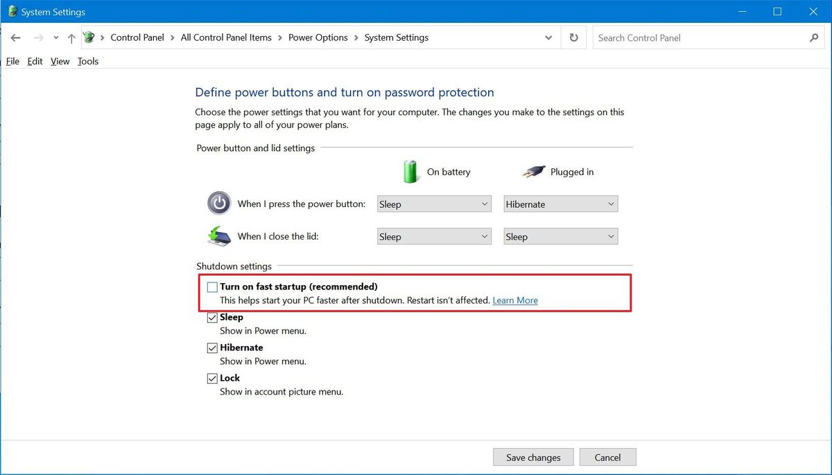 How to make a Windows 10 PC boot quicker with fast startup | Windows ...
