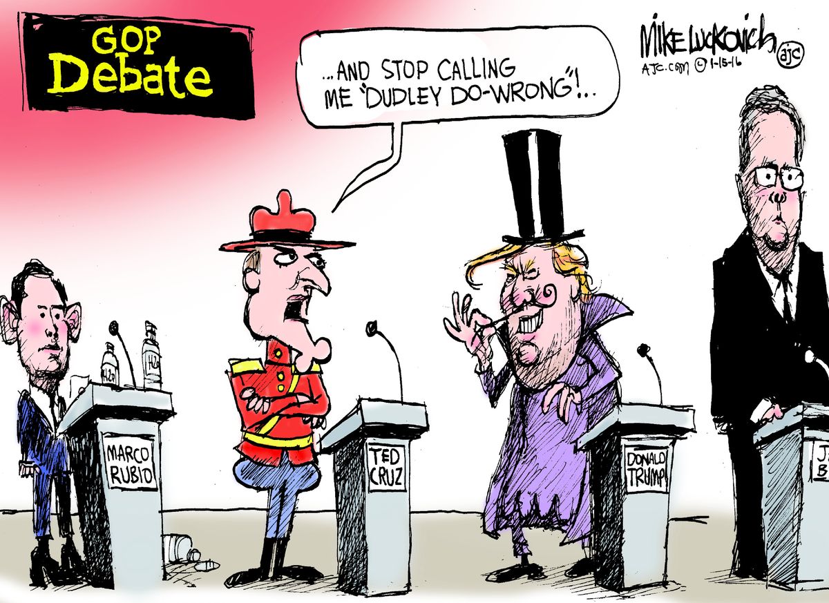 Political cartoon U.S. GOP Debate 2016 | The Week