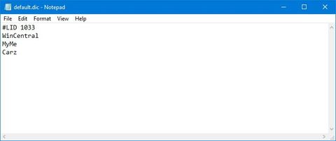 How to edit the custom spell check dictionary on Windows 10 | Windows ...