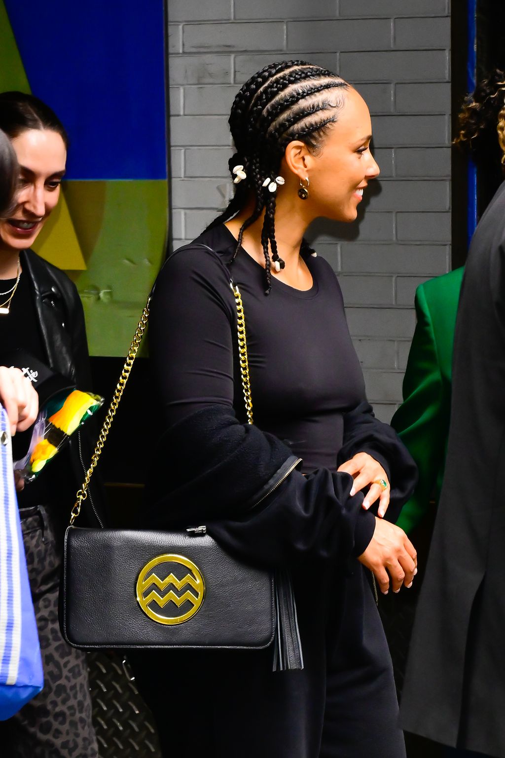 Alicia Keys Wore Cornrows with Chic Seashell Embellishments | Marie Claire