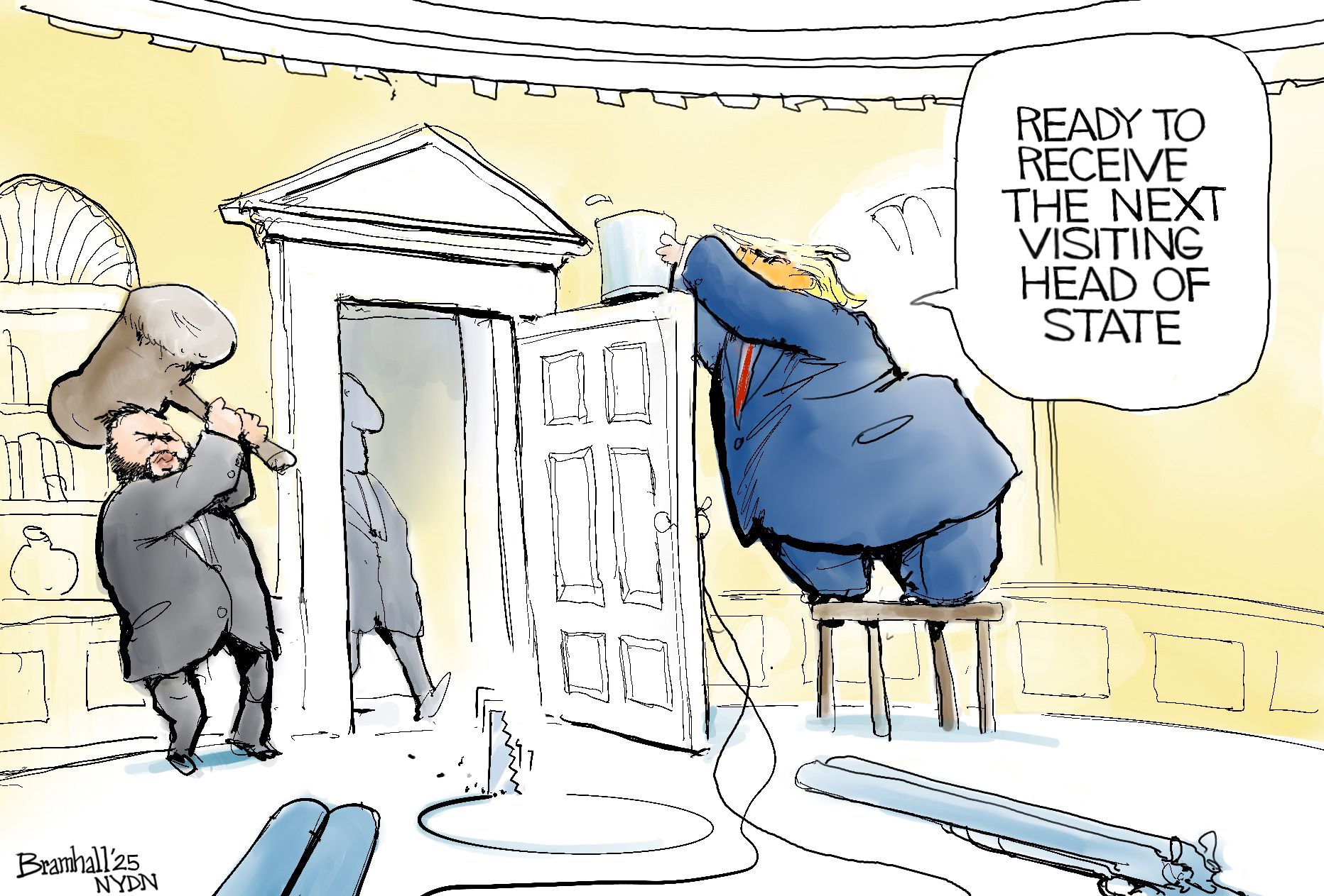 Donald Trump and JD Vance await their next Oval Office visitor | May 28 ...