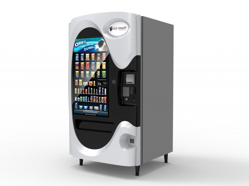 A vending machine with a 40-inch Windows 10 touchscreen is part of ...