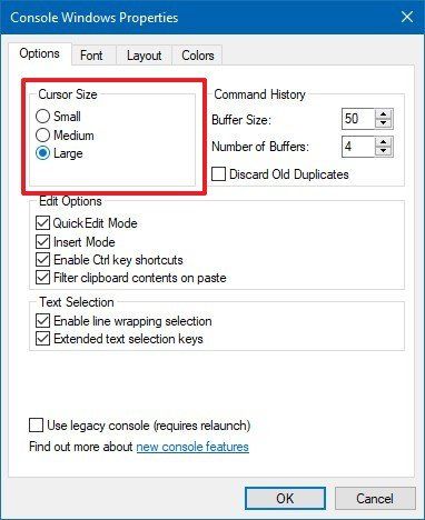 How to change the appearance of Command Prompt on Windows 10 | Windows ...