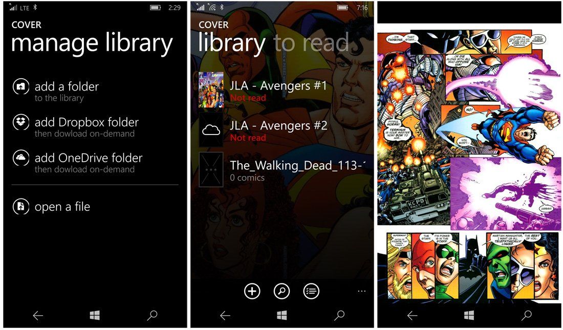 Spider-Man and Batman come to life with Cover–Comic Reader for Windows ...
