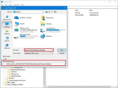 How to backup individual Registry keys on Windows 10 | Windows Central