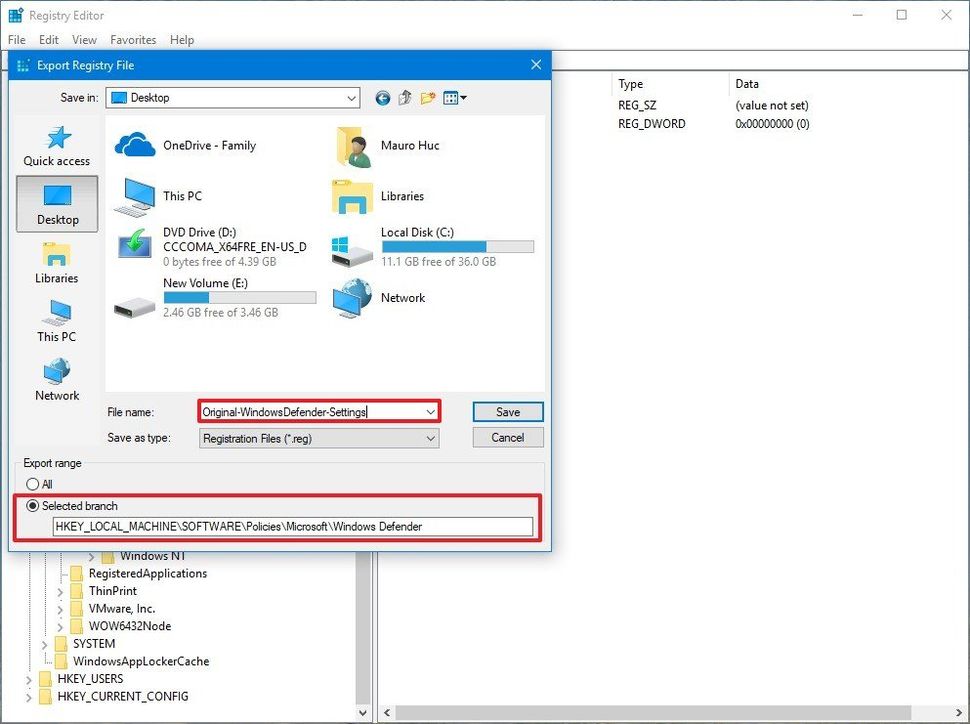 How to backup individual Registry keys on Windows 10 | Windows Central
