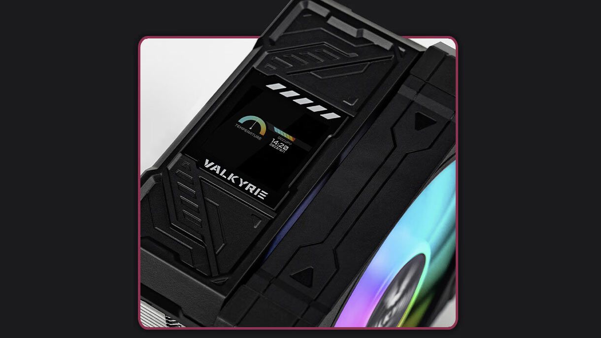 Valkyrie AL125 CPU air cooler delivers IPS screen and RGB lighting ...