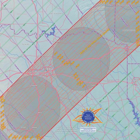 Total solar eclipse 2024 maps of the 'path of totality' | Space