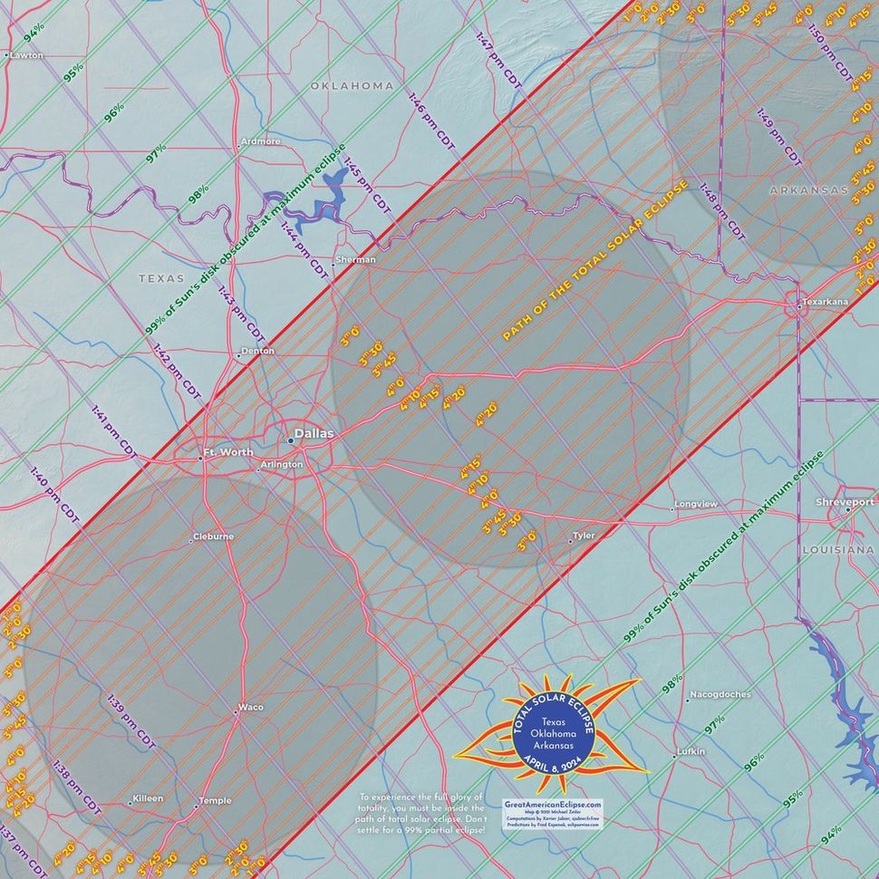 Total solar eclipse 2024 maps of the 'path of totality' | Space