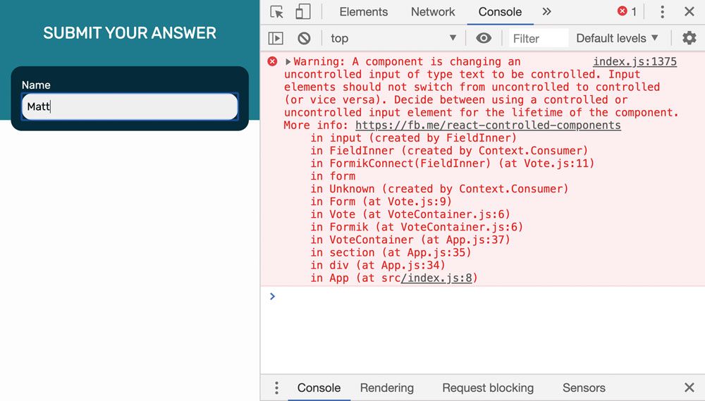 Manage React Form State With Formik Creative Bloq