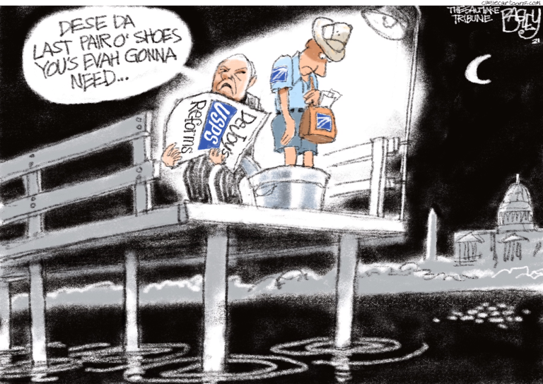 Editorial Cartoon U.S. dejoy usps | The Week