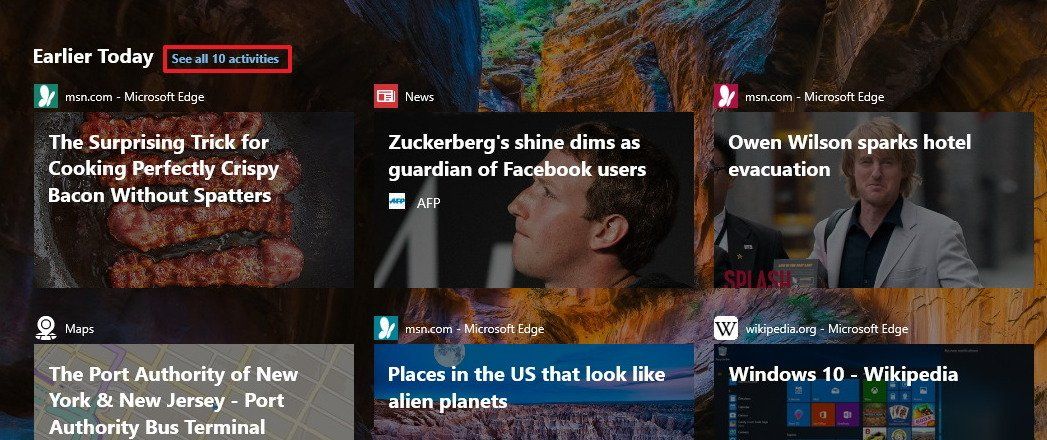 How to use Timeline on Windows 10 April 2018 Update | Windows Central