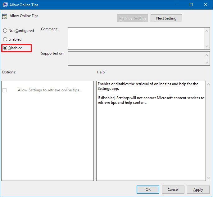 How to remove Windows 10's Settings app tips | Windows Central