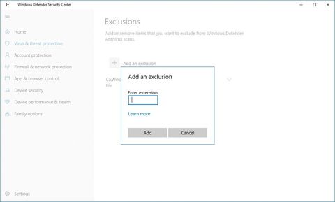 How to exclude files and folders from Windows Defender Antivirus scans ...