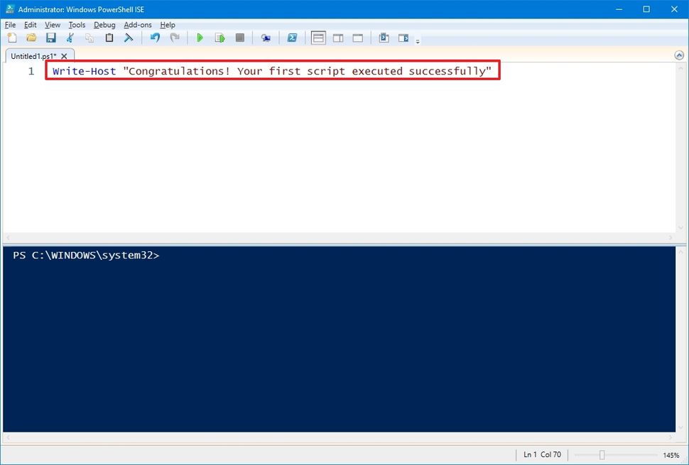 How to create and run a PowerShell script file on Windows 10 or 11 ...
