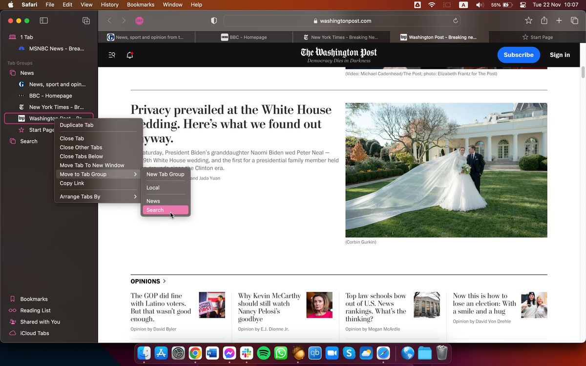 How to use Safari's Tab Groups in macOS Ventura | TechRadar