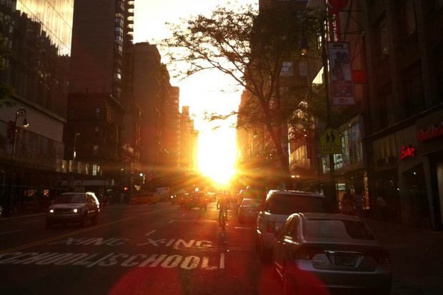 'Manhattanhenge' Sunset Lights Up New York City Tonight | Space