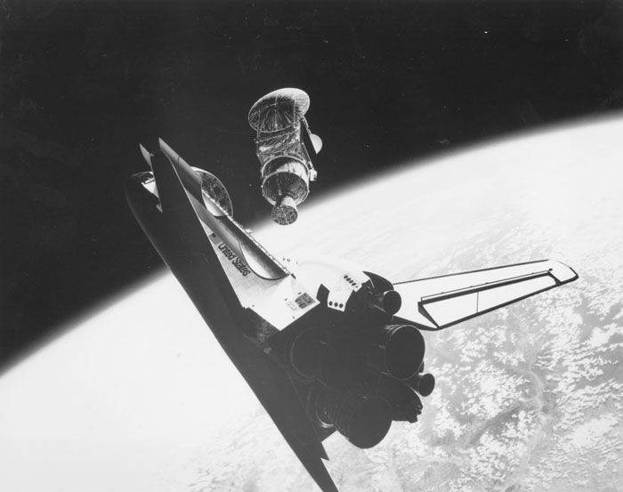 Space History Photo: Artist's conception of the deployment of the ...