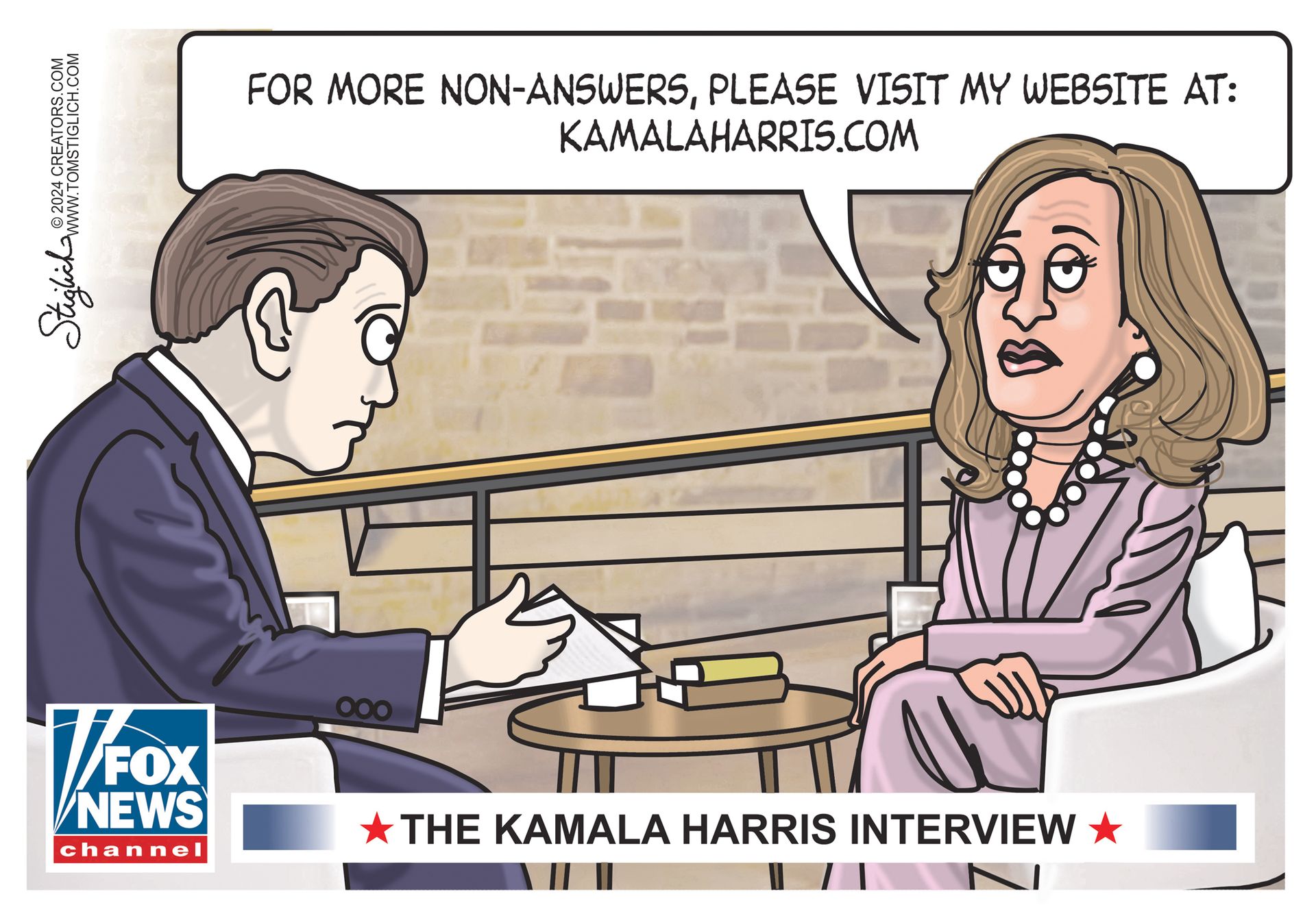 5 cartoon critiques of the Kamala Harris media blitz | The Week