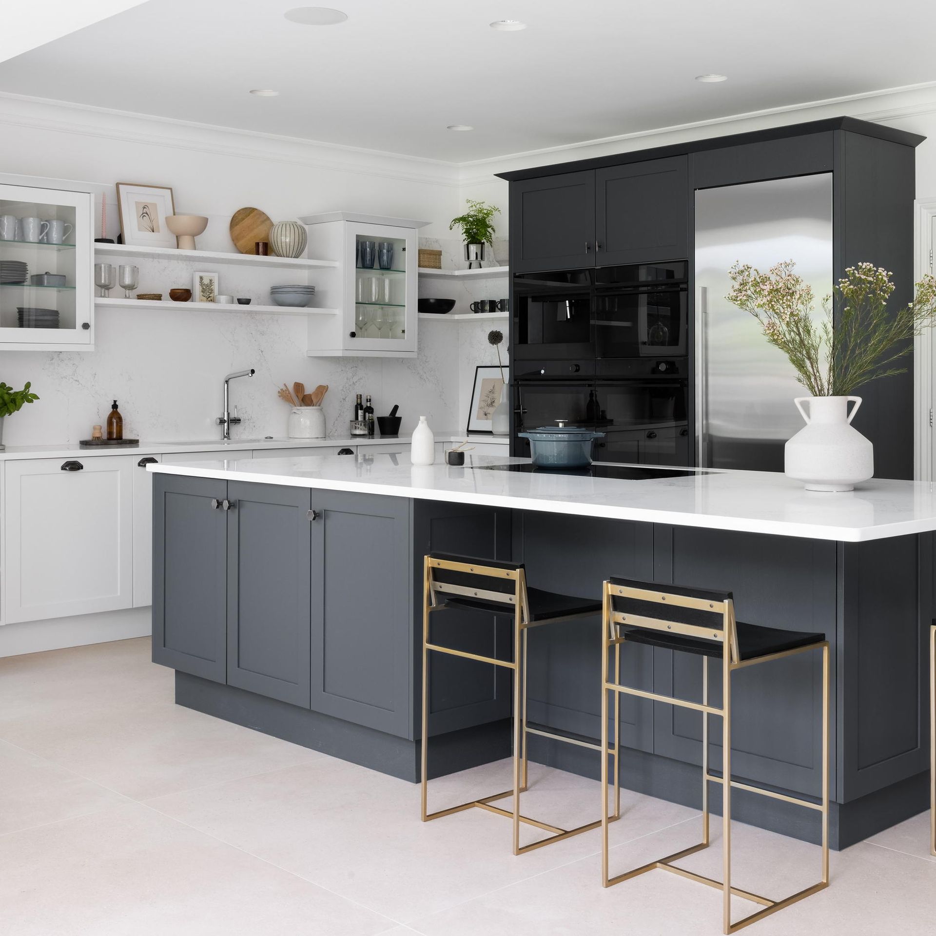 Three dull and dated rooms were turned into a dreamy kitchen | Ideal Home