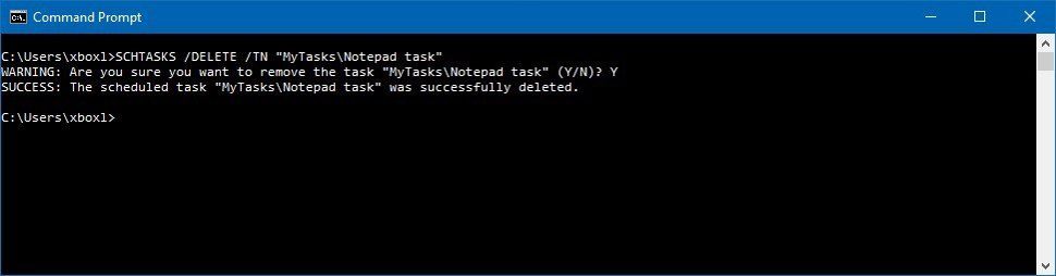 How to create scheduled tasks with Command Prompt on Windows 10 ...