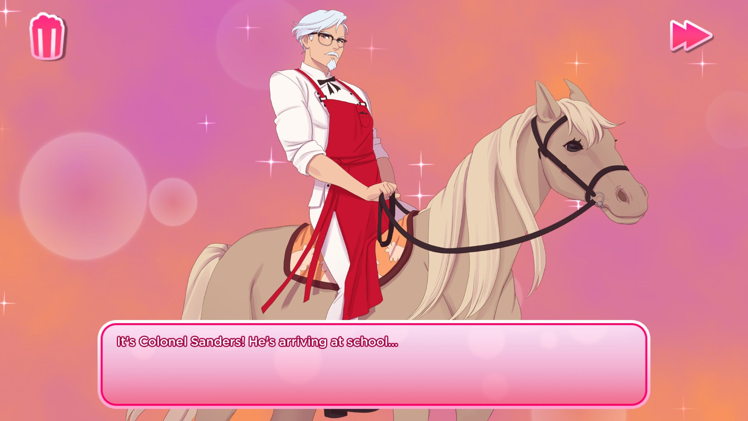 I got sweaty with the Colonel in the KFC dating sim | PC Gamer
