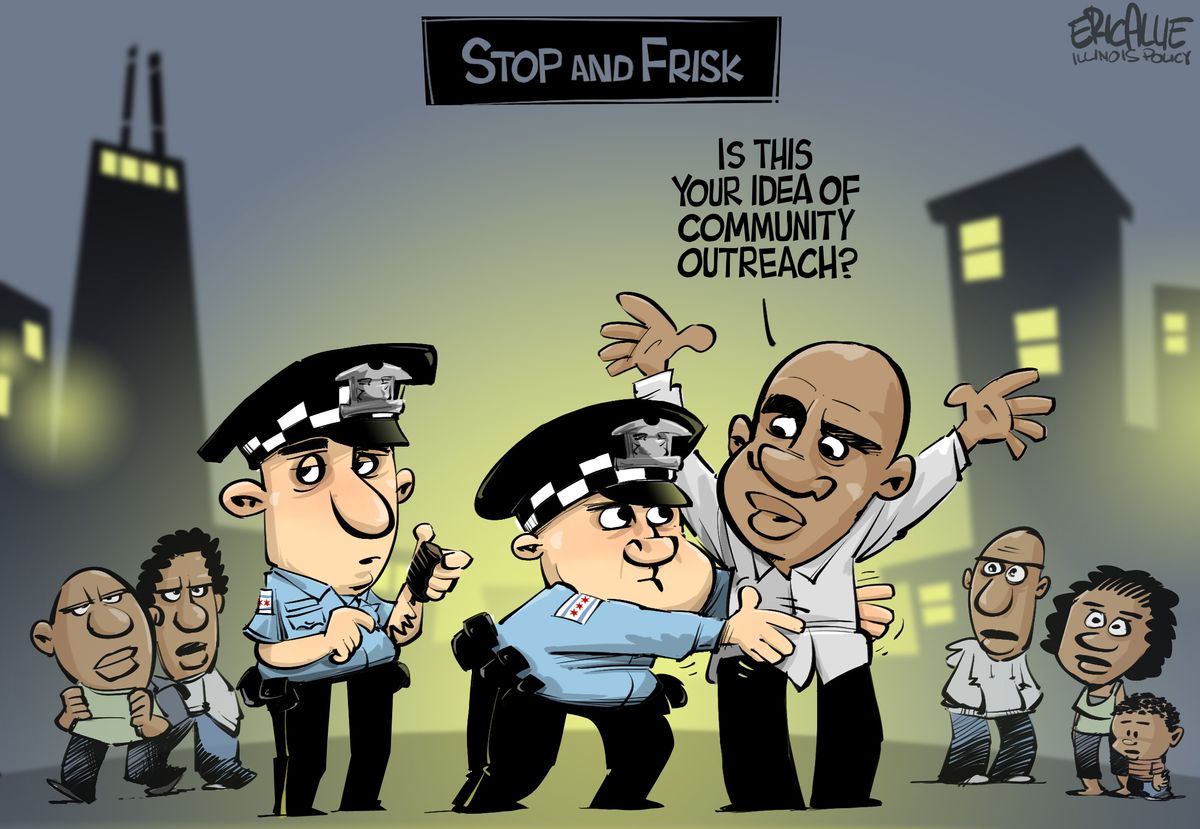 Editorial cartoon U.S. cops stop and frisk | The Week